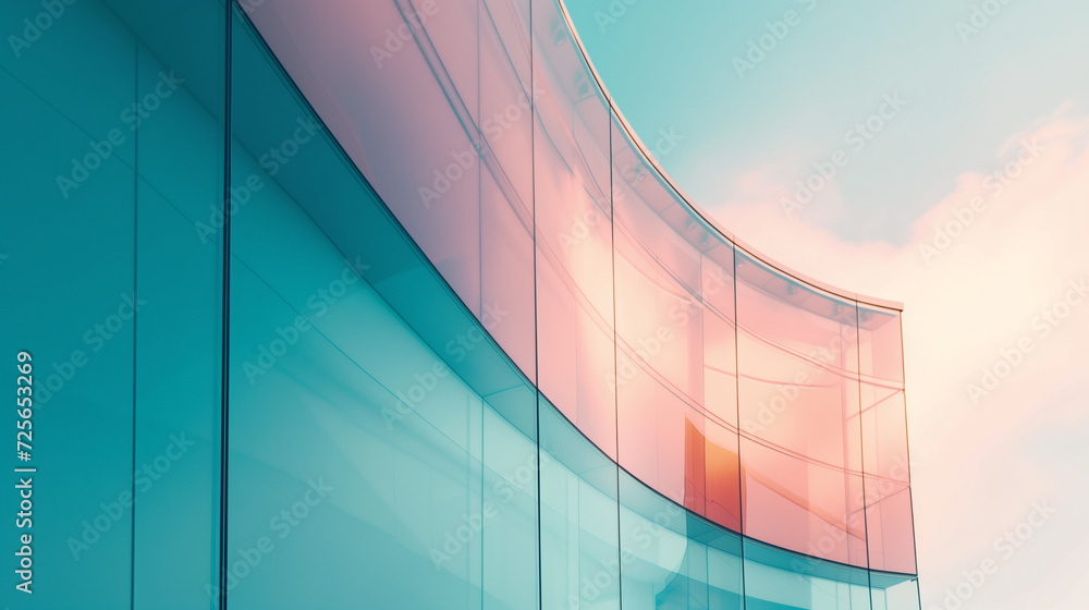 Ultramodern Facade of Sustainable Smart Building. Architecture Fashion ...