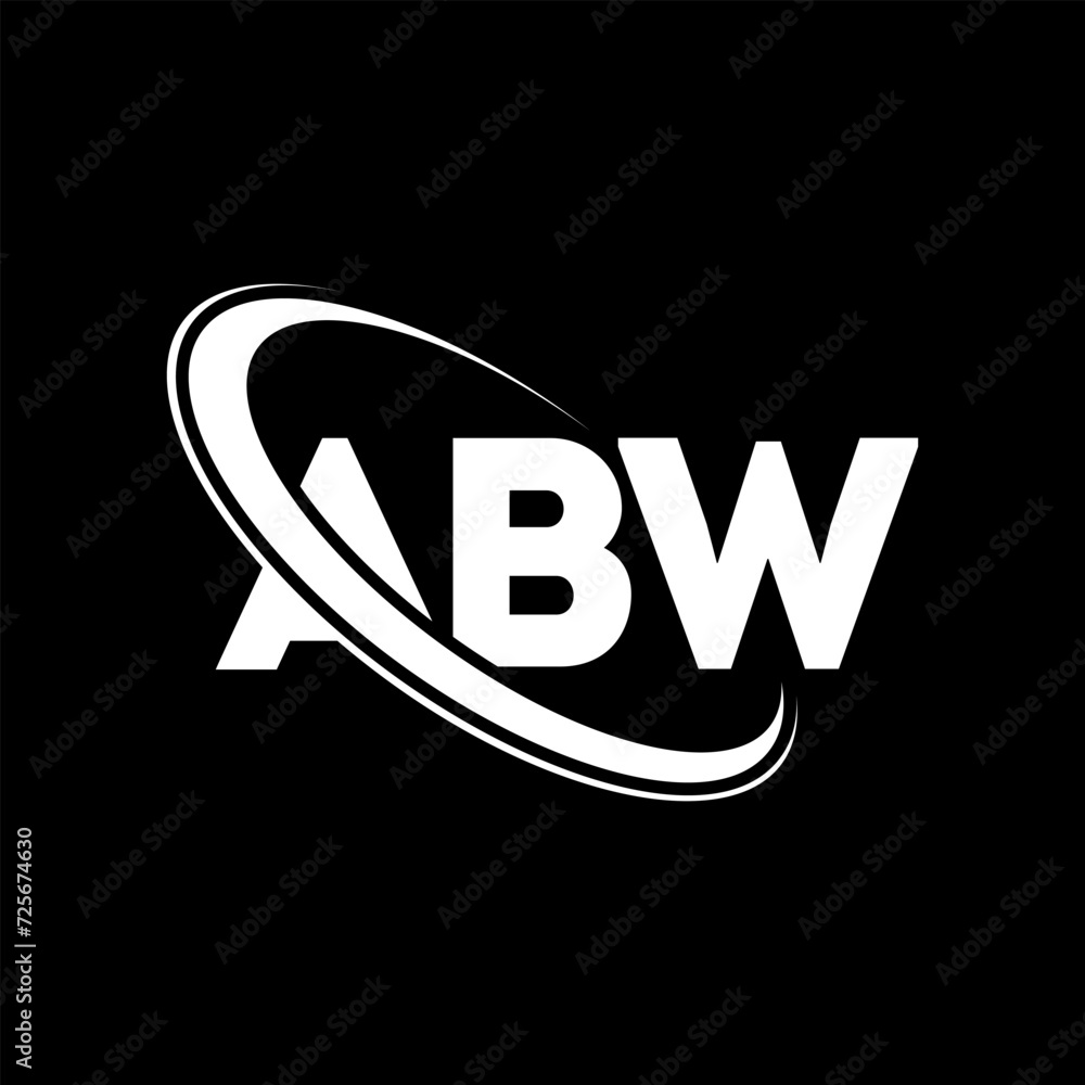 Vektorová grafika „ABW logo. ABW letter. ABW letter logo design ...