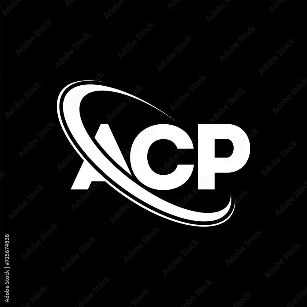 ACP logo. ACP letter. ACP letter logo design. Intitials ACP logo linked ...