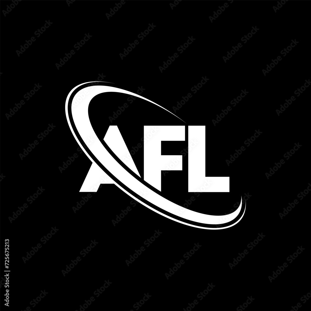 AFL logo. AFL letter. AFL letter logo design. Initials AFL logo linked ...