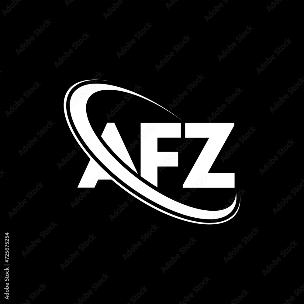 AFZ logo. AFZ letter. AFZ letter logo design. Initials AFZ logo linked ...