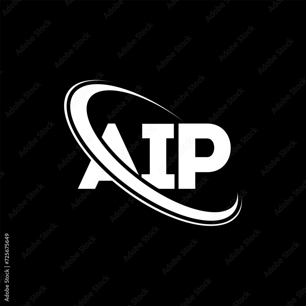 AIP logo. AIP letter. AIP letter logo design. Initials AIP logo linked ...