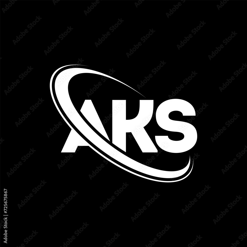 AKS logo. AKS letter. AKS letter logo design. Initials AKS logo linked ...