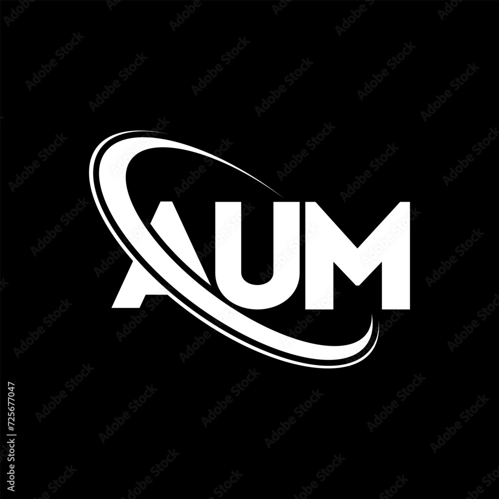AUM logo. AUM letter. AUM letter logo design. Initials AUM logo linked ...