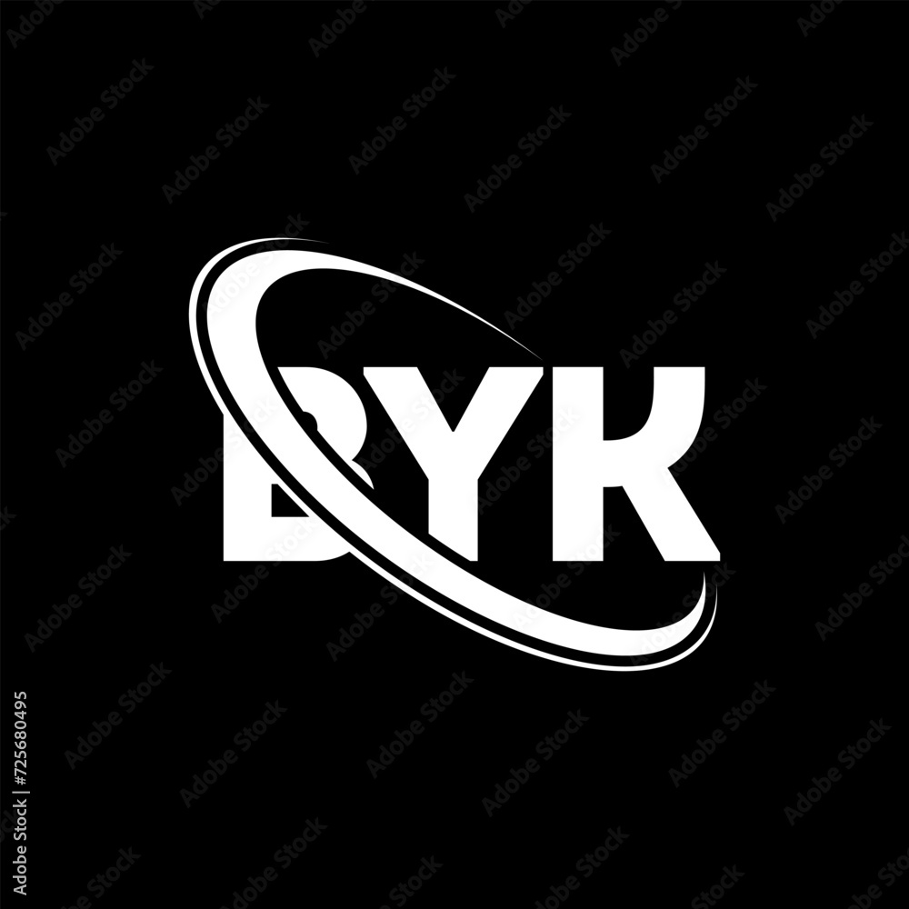 BYK logo. BYK letter. BYK letter logo design. Initials BYK logo linked ...