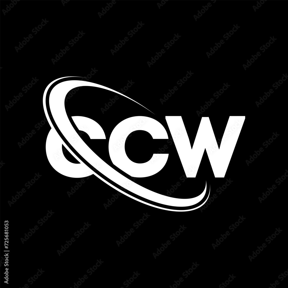 CCW logo. CCW letter. CCW letter logo design. Intitials CCW logo linked ...