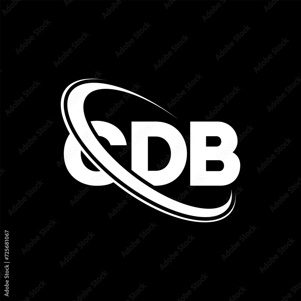 CDB logo. CDB letter. CDB letter logo design. Initials CDB logo linked ...
