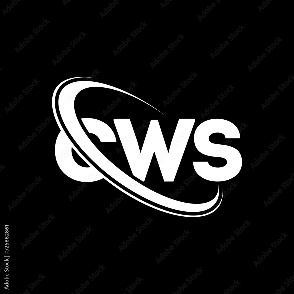 CWS logo. CWS letter. CWS letter logo design. Initials CWS logo linked ...