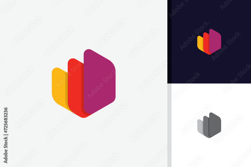 Layers logo design icon vector template Stock Vector | Adobe Stock