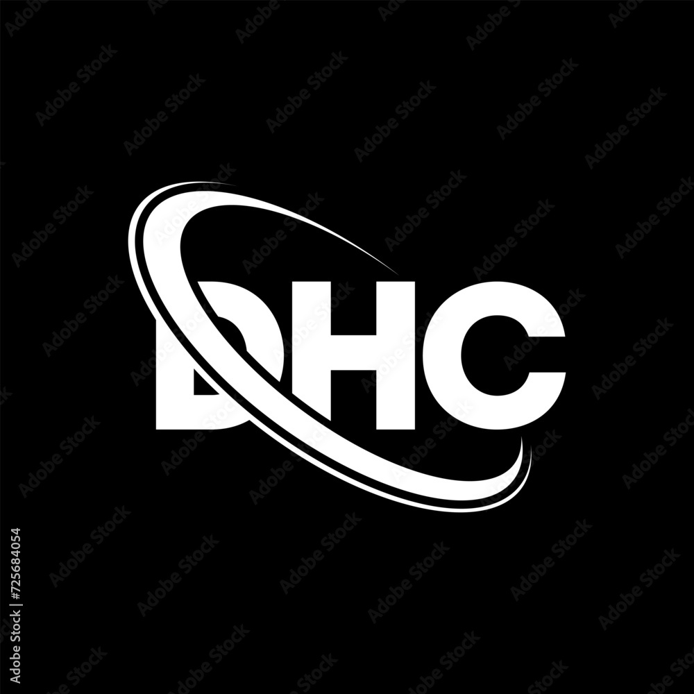 DHC logo. DHC letter. DHC letter logo design. Initials DHC logo linked ...