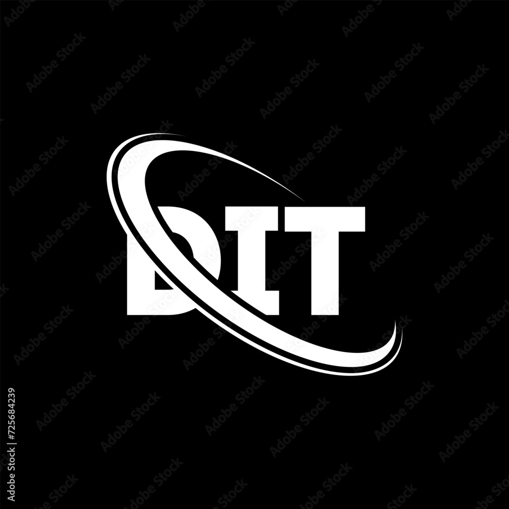 DIT logo. DIT letter. DIT letter logo design. Initials DIT logo linked ...