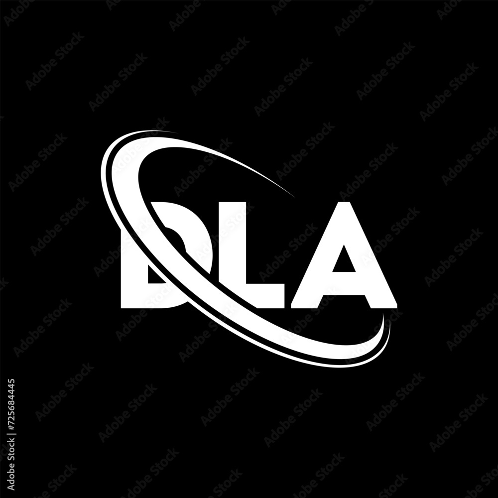 DLA logo. DLA letter. DLA letter logo design. Initials DLA logo linked ...