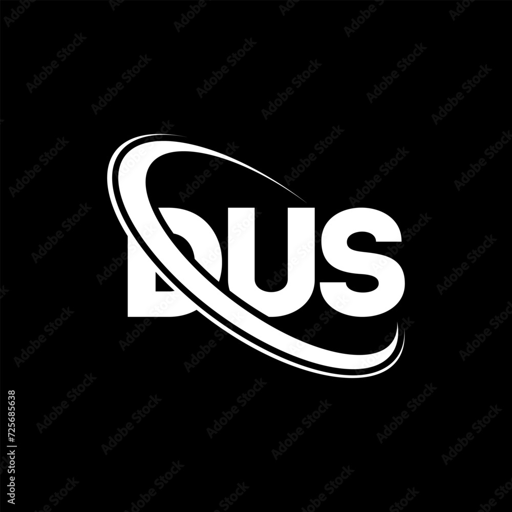 DUS logo. DUS letter. DUS letter logo design. Initials DUS logo linked ...