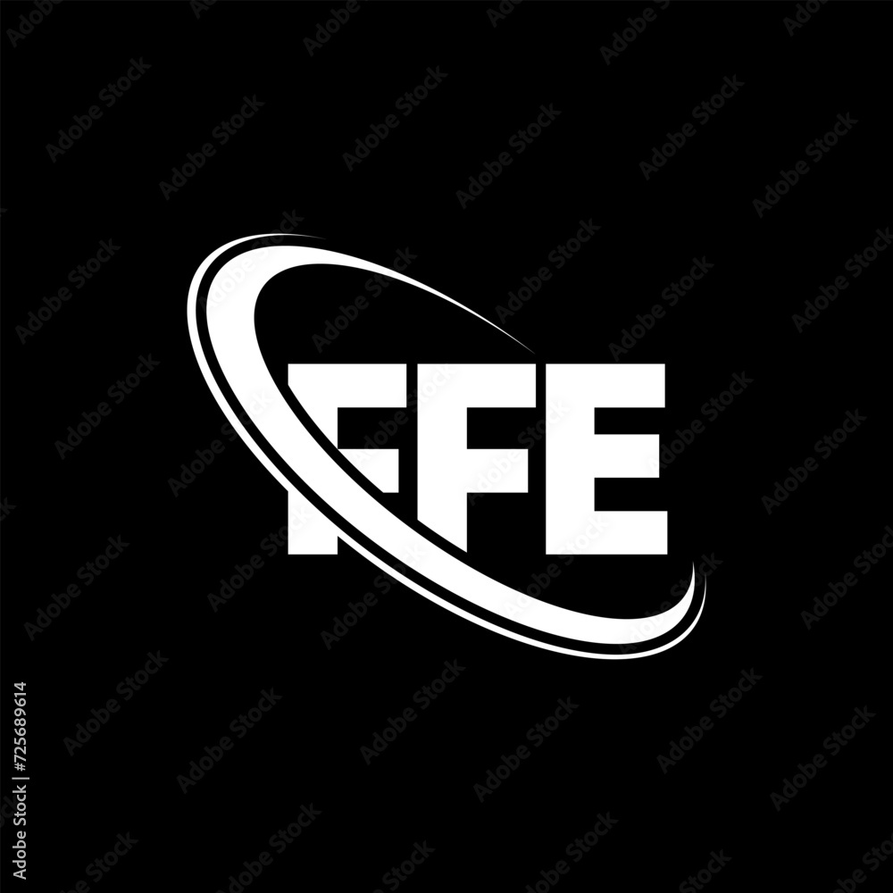 FFE logo. FFE letter. FFE letter logo design. Initials FFE logo linked ...
