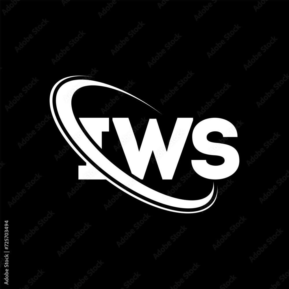 IWS logo. IWS letter. IWS letter logo design. Initials IWS logo linked ...