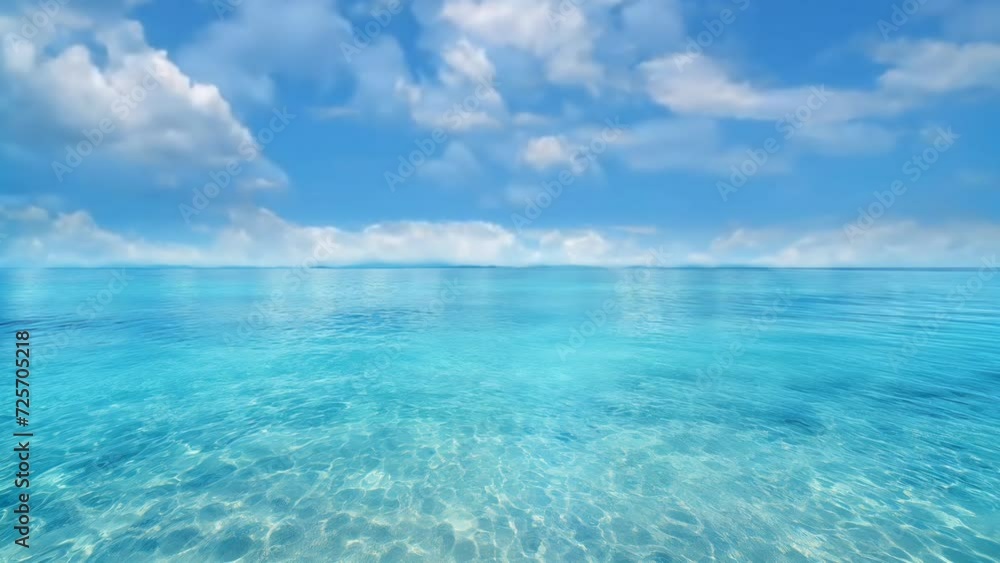 Tropical beach panoramas, seascapes with vast horizons. seamless ...