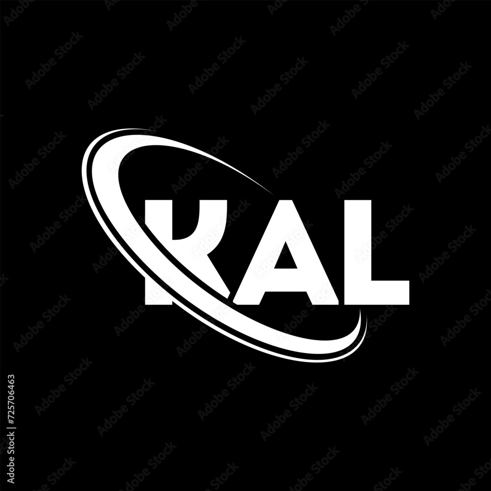 KAL logo. KAL letter. KAL letter logo design. Intitials KAL logo linked ...