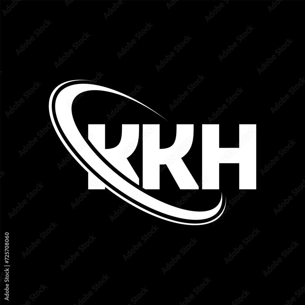 KKH logo. KKH letter. KKH letter logo design. Initials KKH logo linked ...