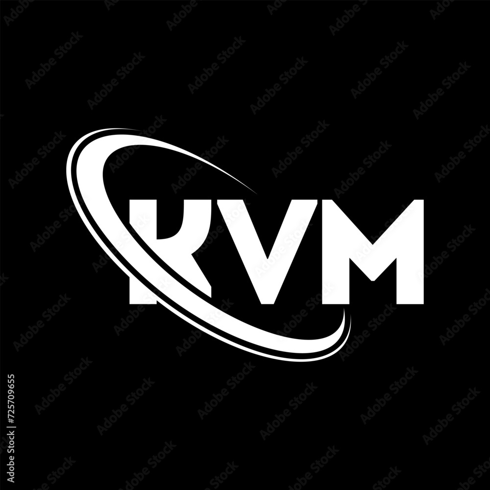 KVM logo. KVM letter. KVM letter logo design. Initials KVM logo linked ...