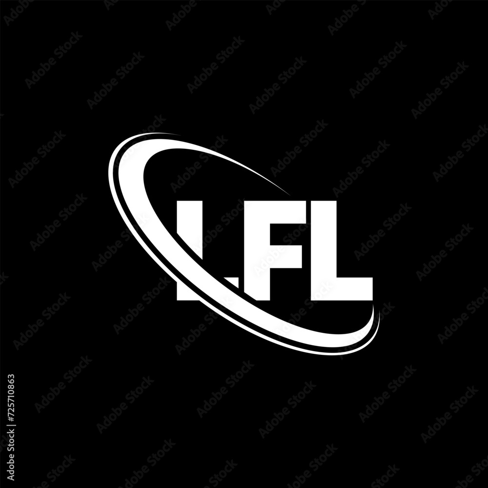 LFL logo. LFL letter. LFL letter logo design. Initials LFL logo linked ...