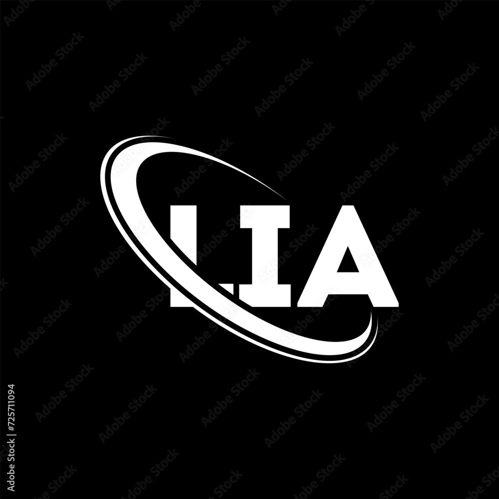 LIA logo. LIA letter. LIA letter logo design. Initials LIA logo linked ...