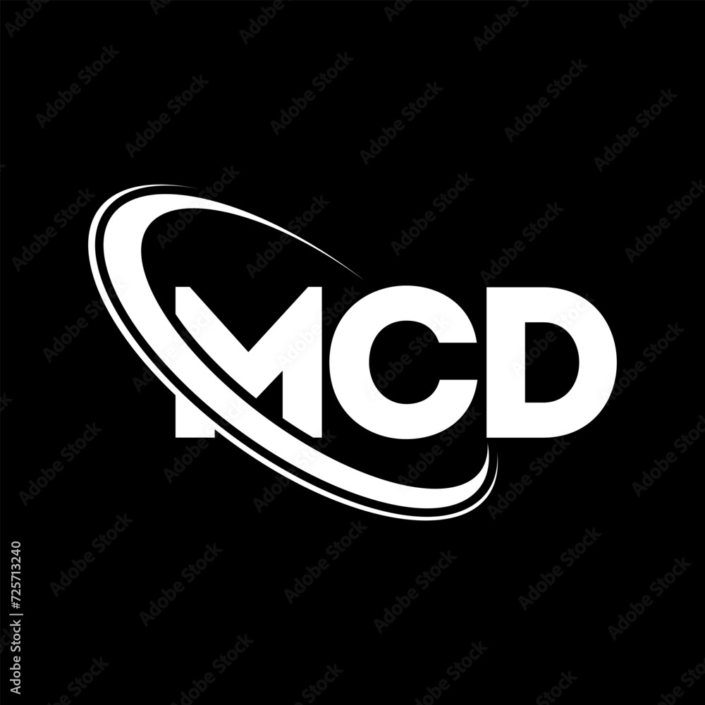 MCD logo. MCD letter. MCD letter logo design. Intitials MCD logo linked ...