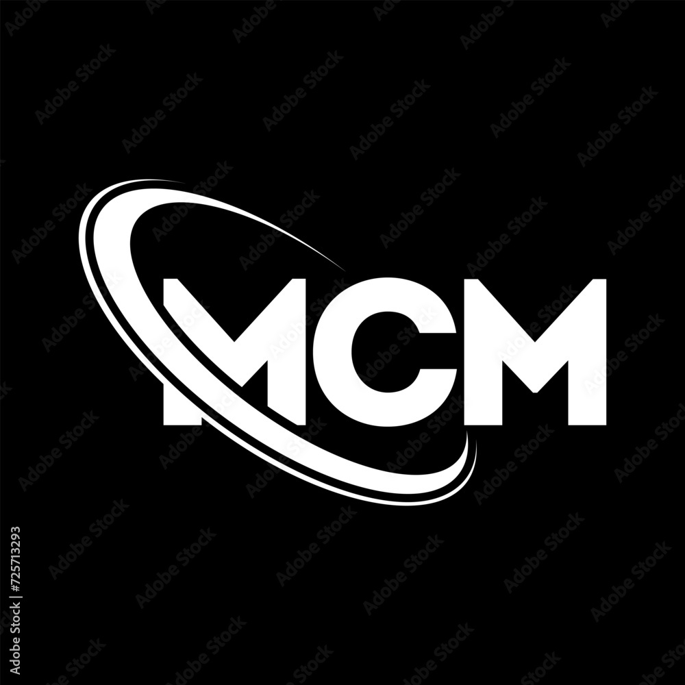 MCM logo. MCM letter. MCM letter logo design. Intitials MCM logo linked ...