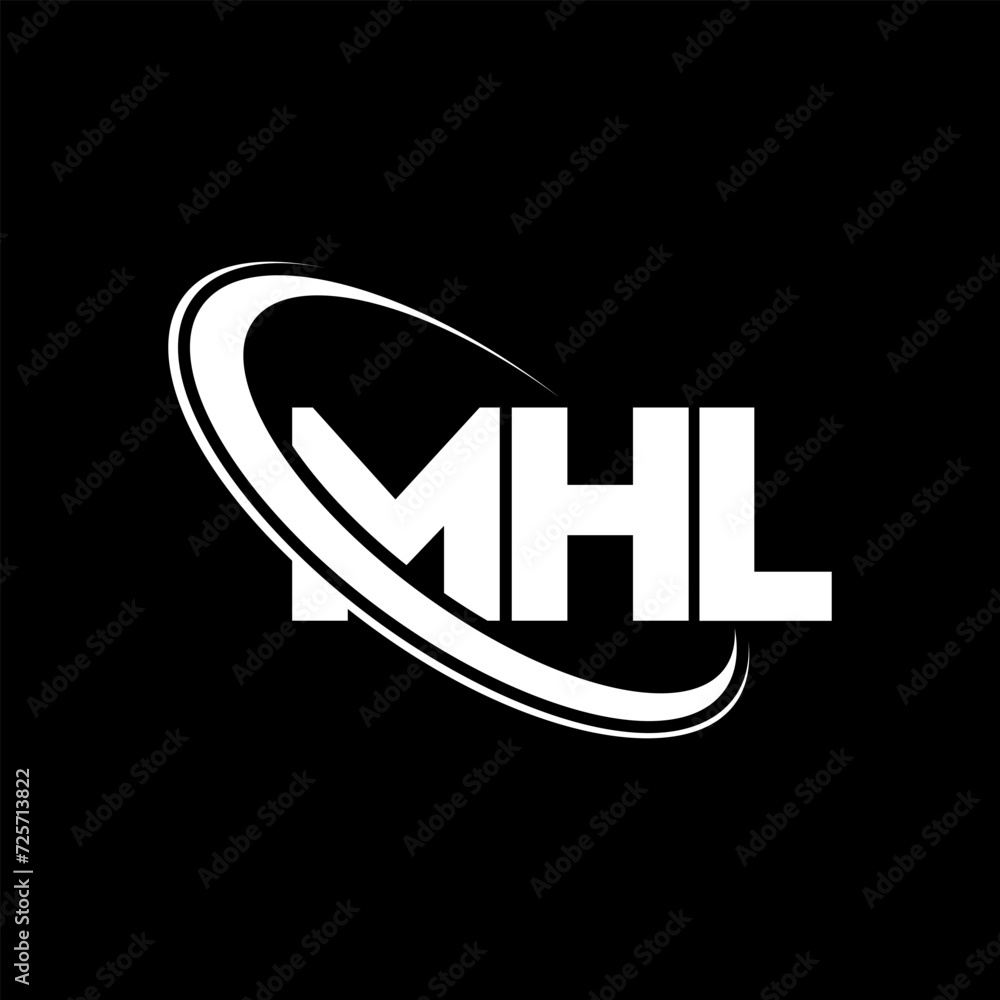 MHL logo. MHL letter. MHL letter logo design. Initials MHL logo linked ...