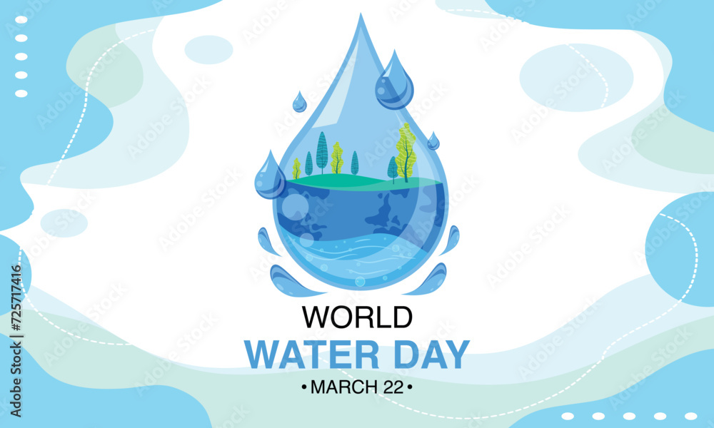 World water day. water day design for social media post, Globe Concept ...