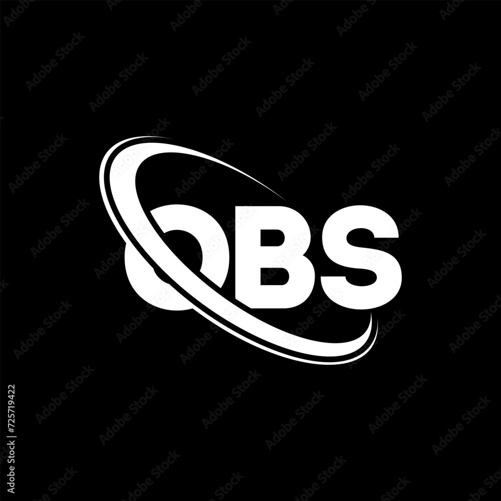 OBS logo. OBS letter. OBS letter logo design. Intitials OBS logo linked ...