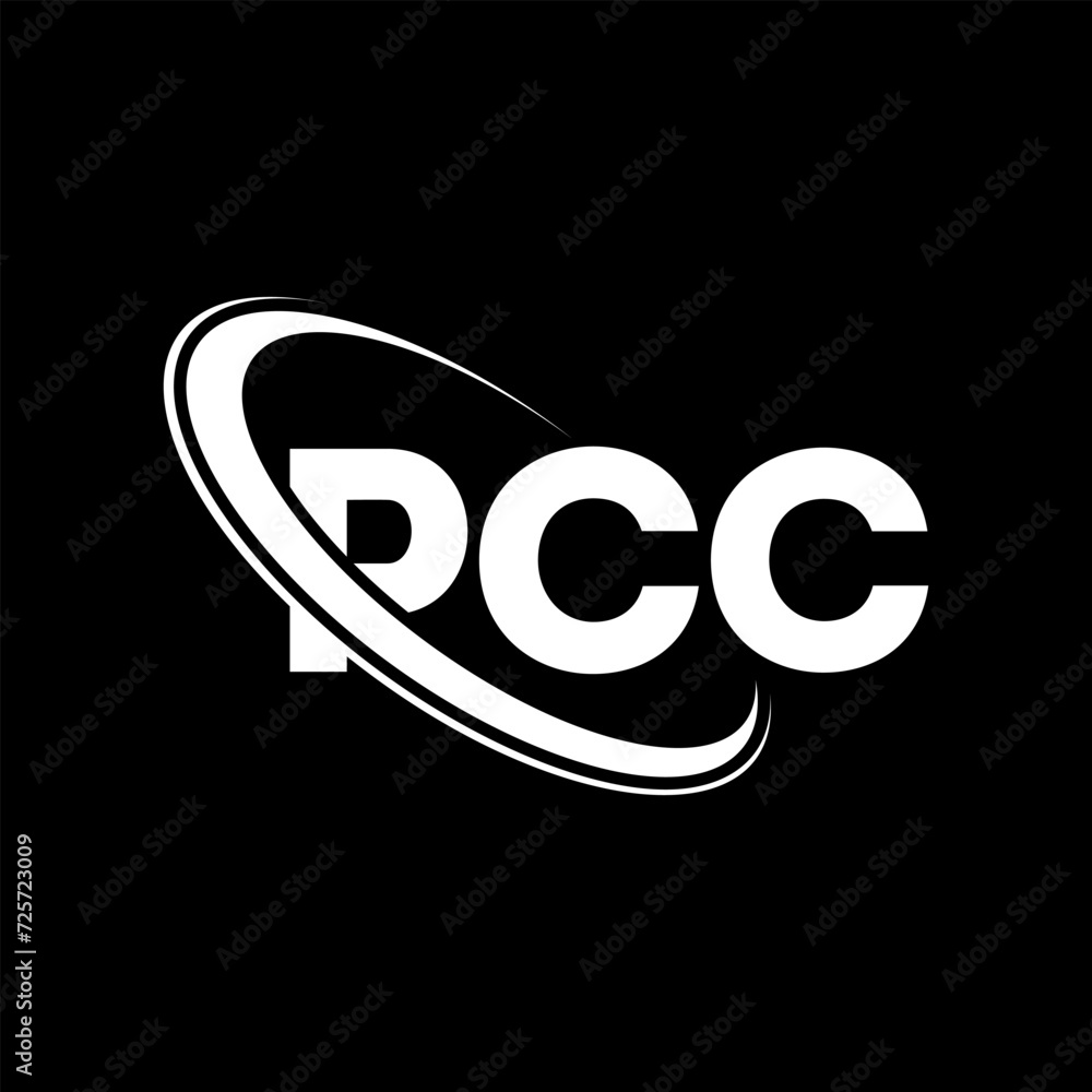PCC logo. PCC letter. PCC letter logo design. Intitials PCC logo linked ...