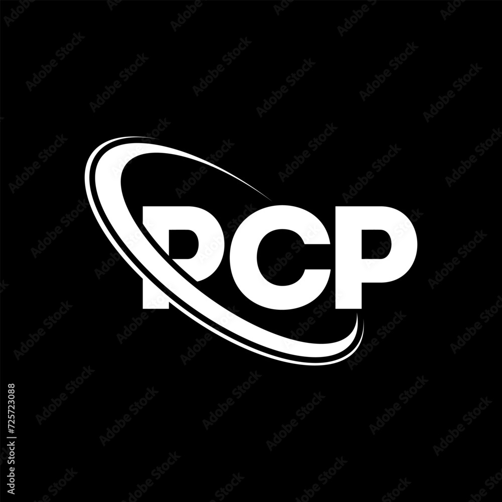 PCP logo. PCP letter. PCP letter logo design. Intitials PCP logo linked ...