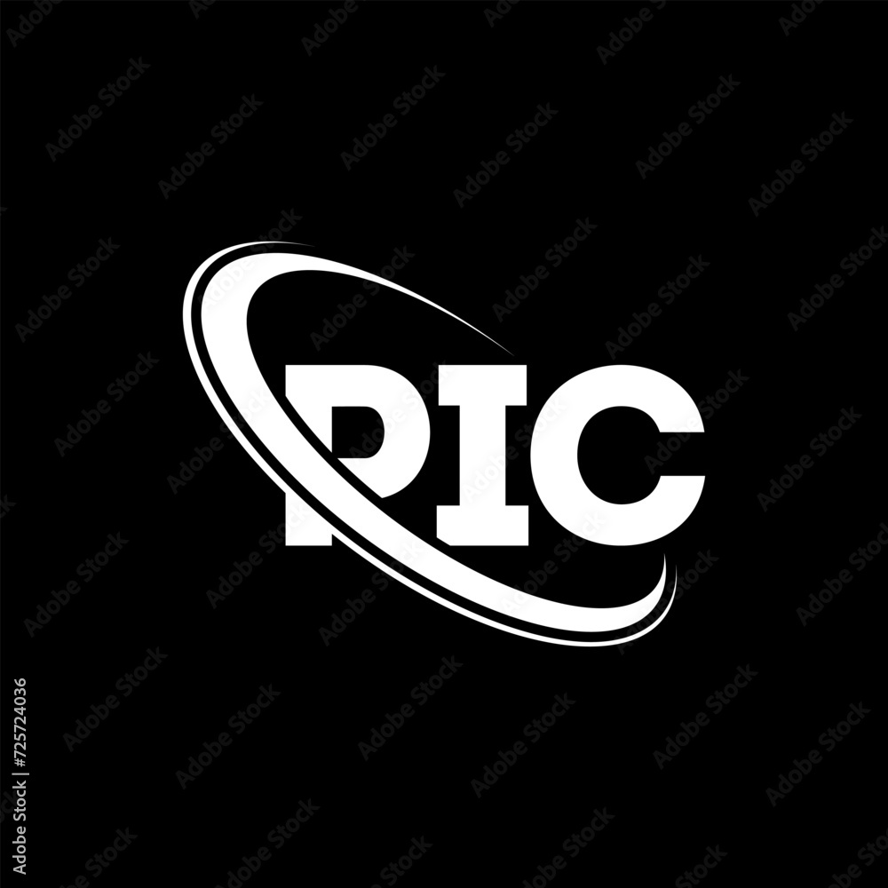 PIC logo. PIC letter. PIC letter logo design. Initials PIC logo linked ...