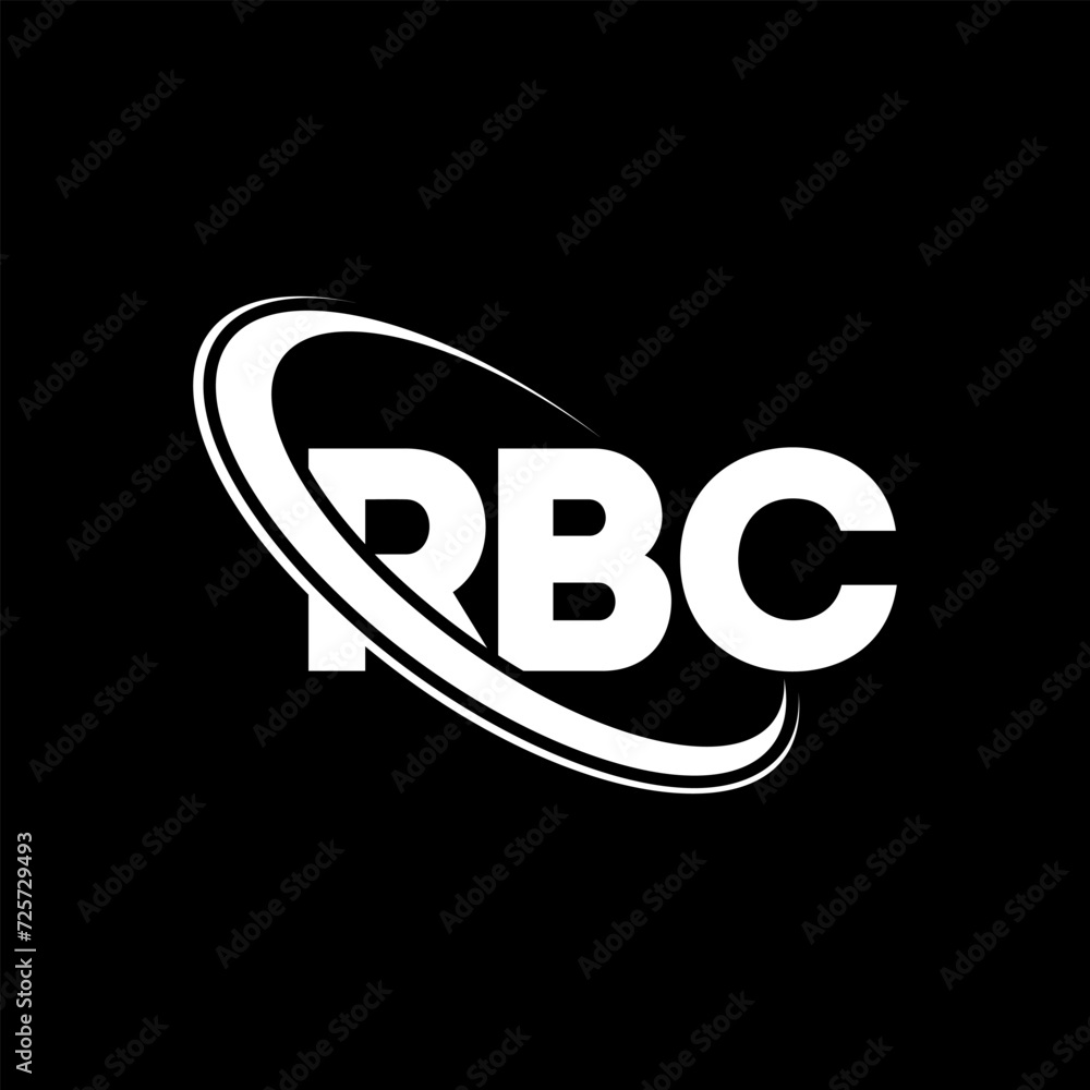 RBC logo. RBC letter. RBC letter logo design. Intitials RBC logo linked ...