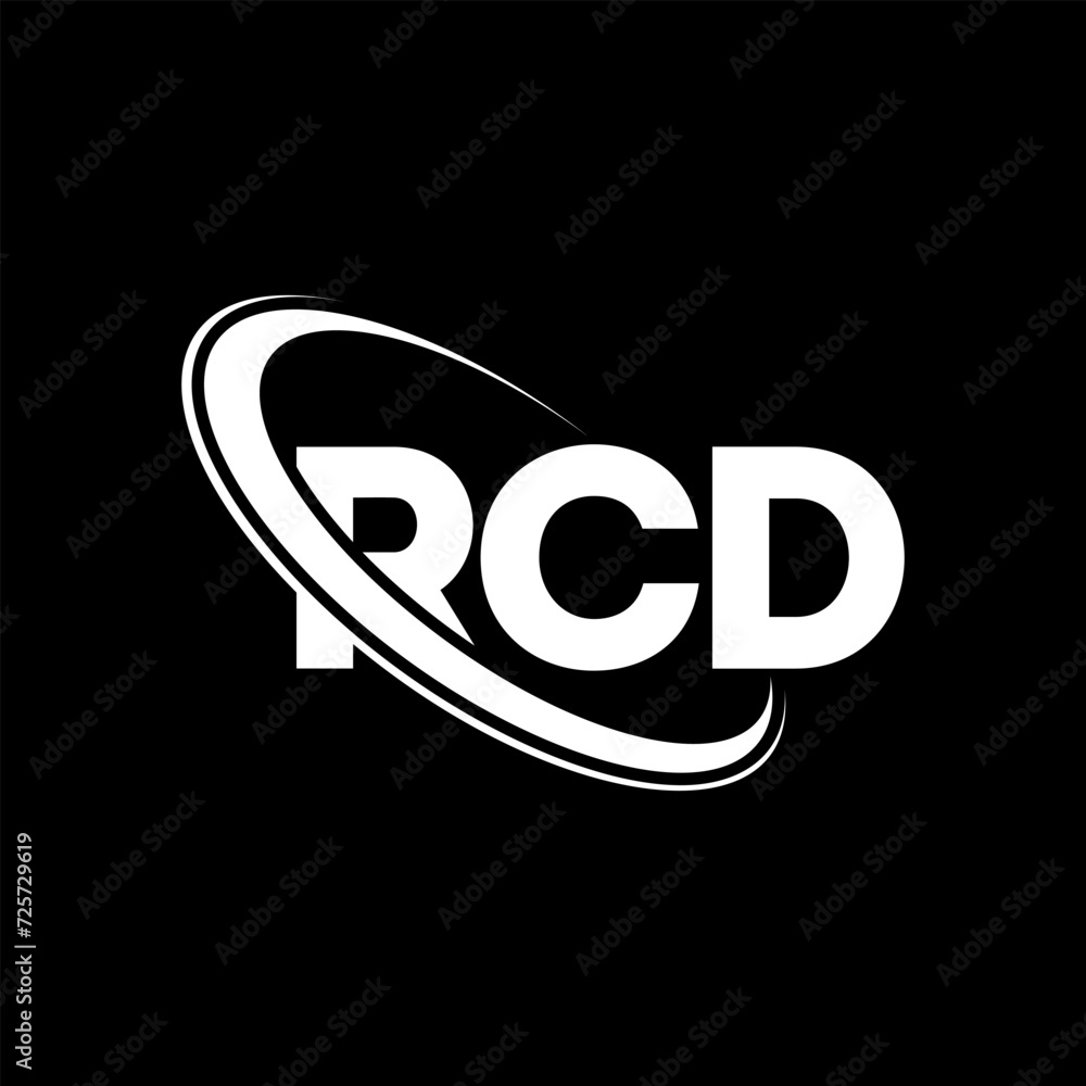 RCD logo. RCD letter. RCD letter logo design. Intitials RCD logo linked ...