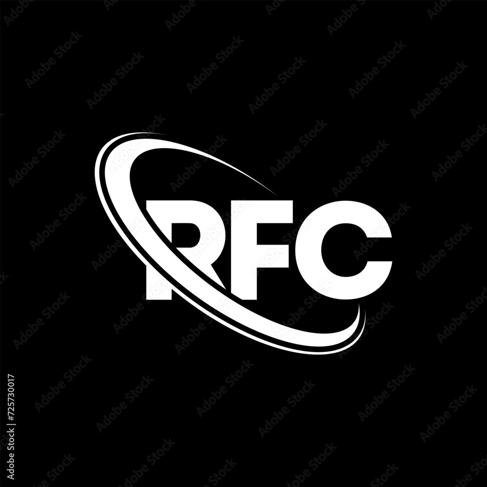 RFC logo. RFC letter. RFC letter logo design. Initials RFC logo linked ...