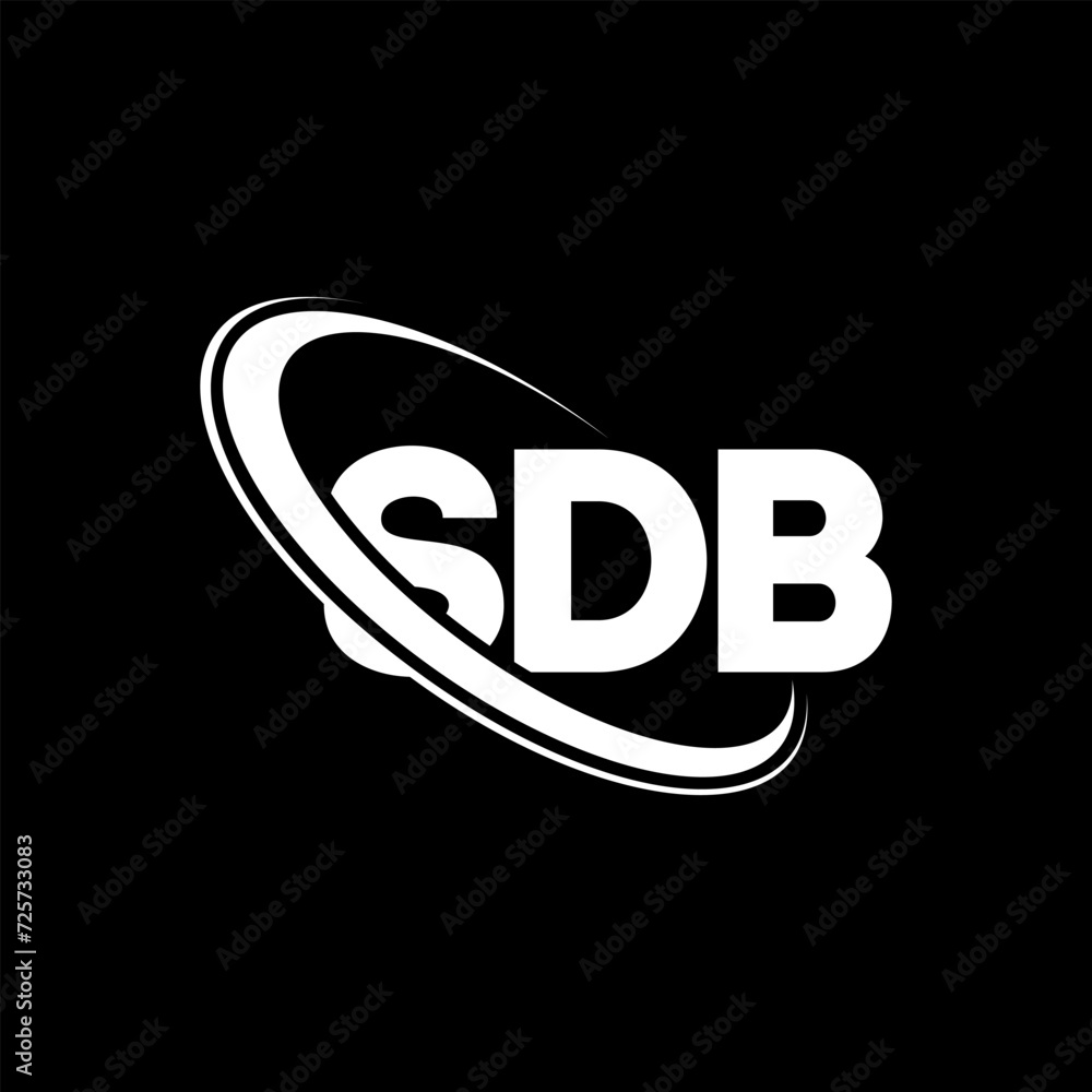 SDB logo. SDB letter. SDB letter logo design. Initials SDB logo linked ...