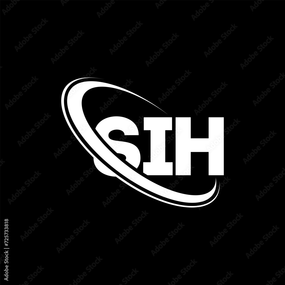 SIH logo. SIH letter. SIH letter logo design. Initials SIH logo linked ...