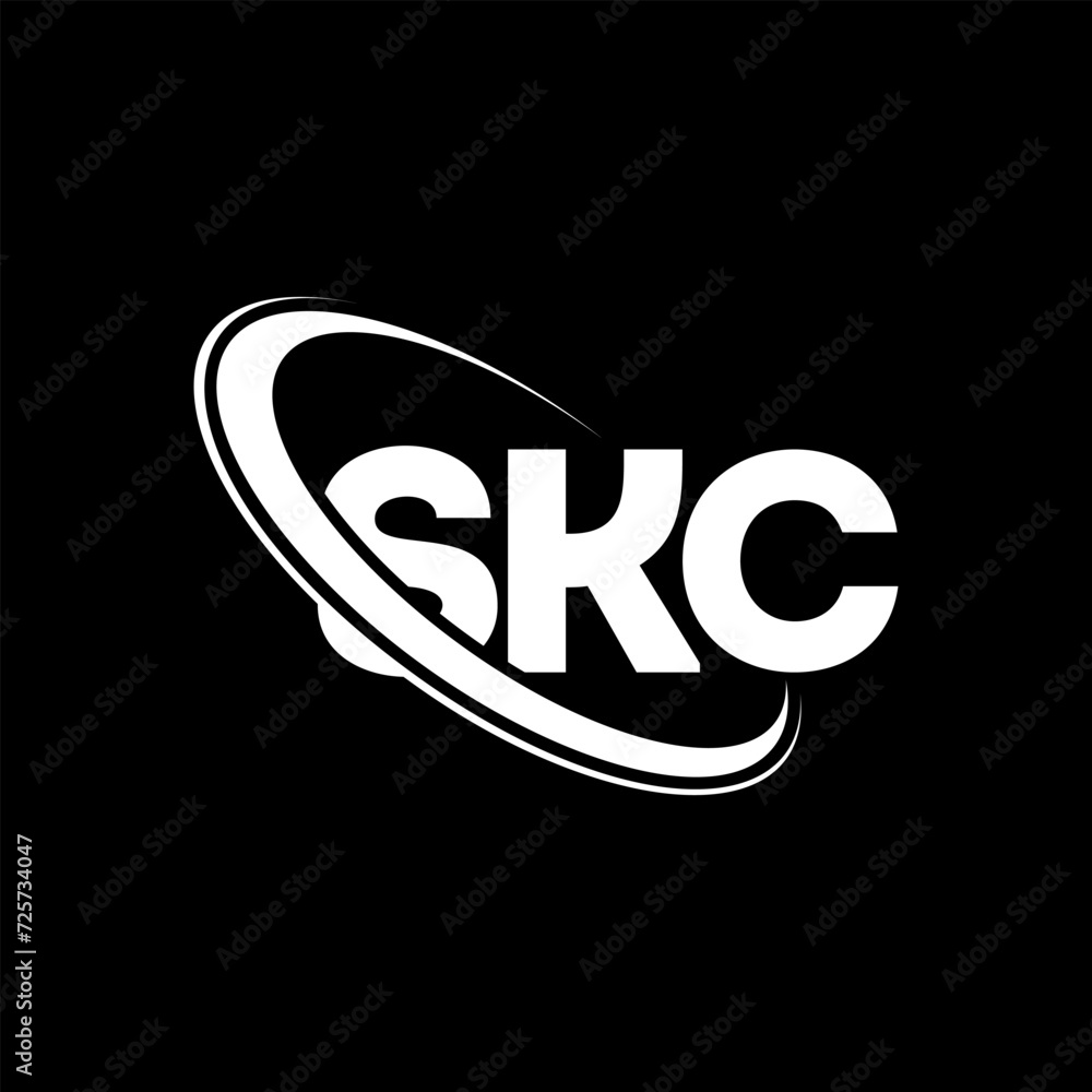 SKC logo. SKC letter. SKC letter logo design. Initials SKC logo linked ...
