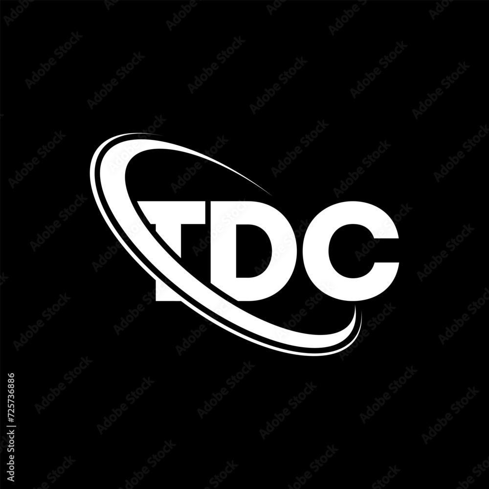 TDC logo. TDC letter. TDC letter logo design. Initials TDC logo linked ...