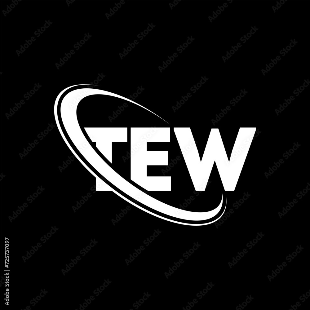 TEW logo. TEW letter. TEW letter logo design. Initials TEW logo linked ...