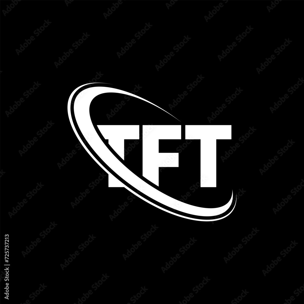TFT logo. TFT letter. TFT letter logo design. Initials TFT logo linked ...