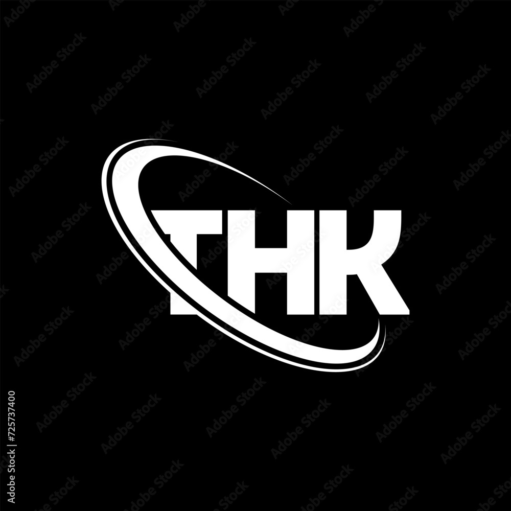 THK logo. THK letter. THK letter logo design. Initials THK logo linked ...