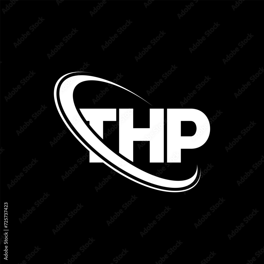 THP logo. THP letter. THP letter logo design. Initials THP logo linked ...