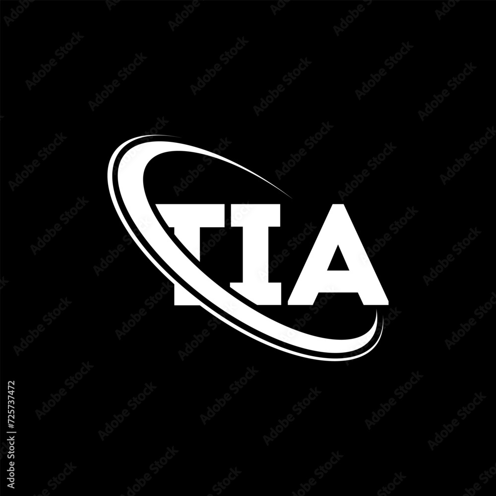 TIA logo. TIA letter. TIA letter logo design. Initials TIA logo linked ...