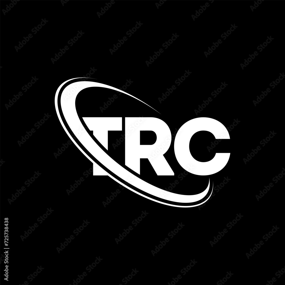 TRC logo. TRC letter. TRC letter logo design. Initials TRC logo linked ...