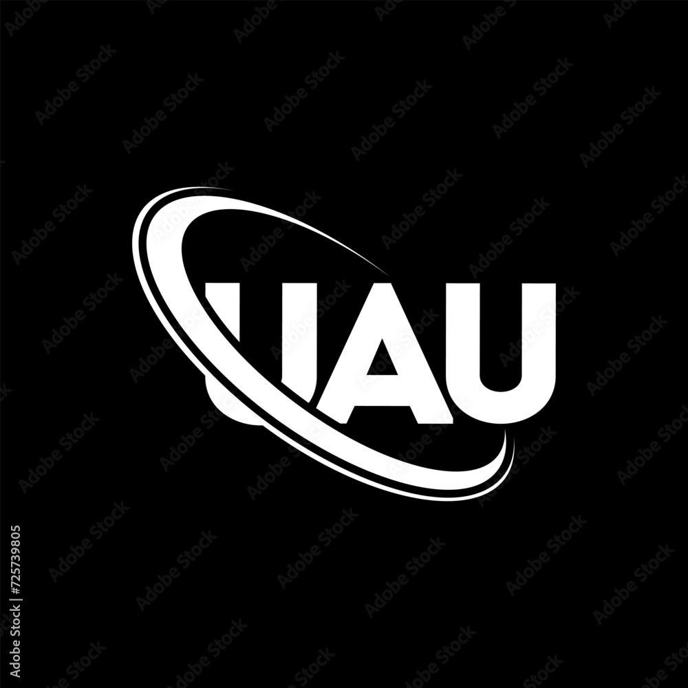 UAU logo. UAU letter. UAU letter logo design. Intitials UAU logo linked ...