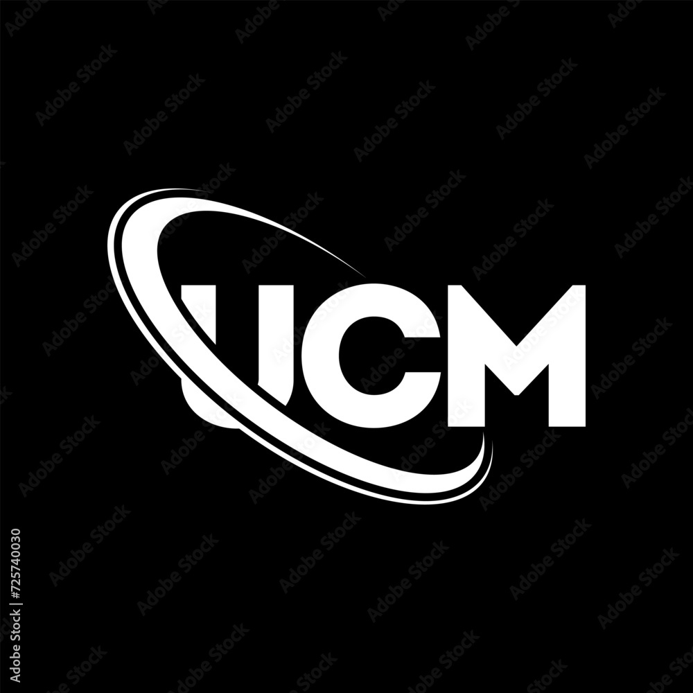 UCM logo. UCM letter. UCM letter logo design. Intitials UCM logo linked ...