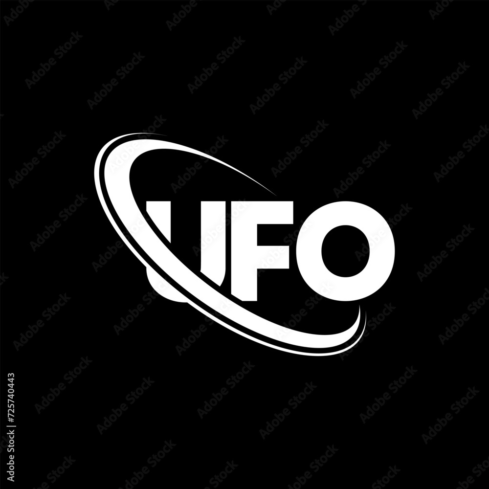 UFO logo. UFO letter. UFO letter logo design. Initials UFO logo linked ...