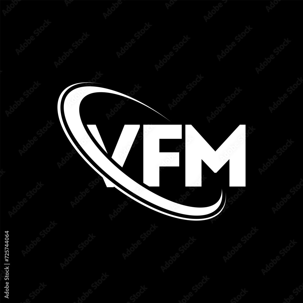 VFM logo. VFM letter. VFM letter logo design. Initials VFM logo linked ...